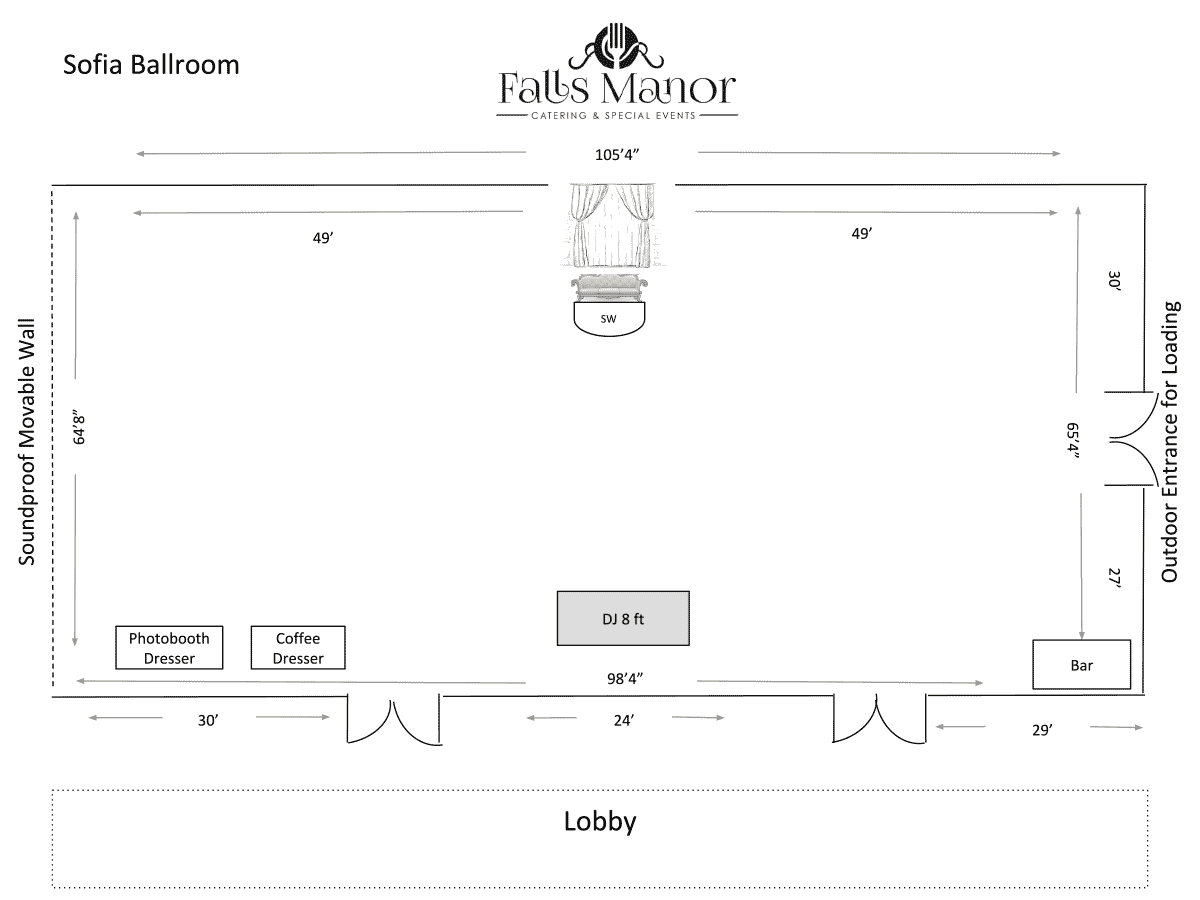 Bucks County Banquet Hall for Rent: Party & Event Venue: Falls Manor